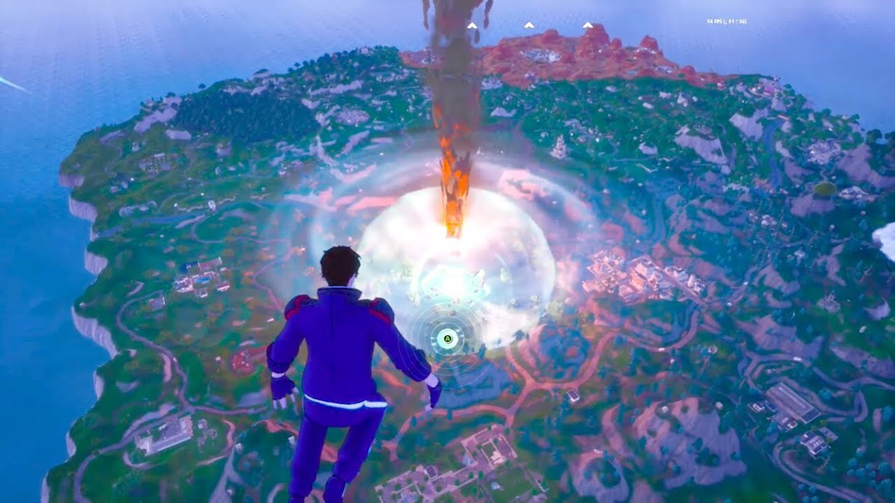 Fortnite big bang event from a different angle - YouTube