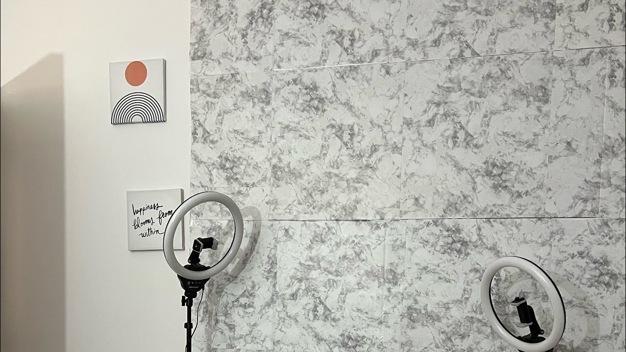 Dollar Tree wall paper DIY Decor - YouTube