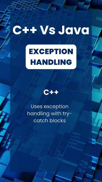 C Vs Java Exception Handling Coding Cpp Java Programming Code Software Shorts Youtube