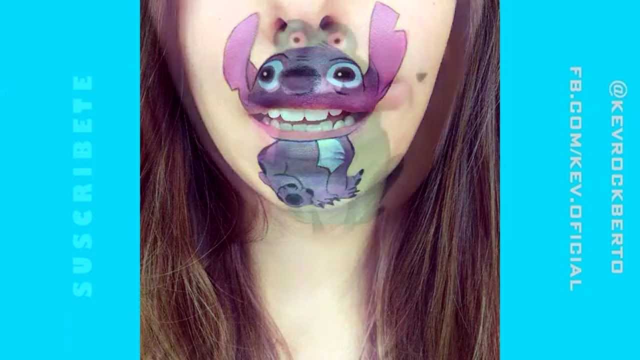 Tiernos Dibujos en una Boca | Lip Art [ IMAGENES ] - YouTube