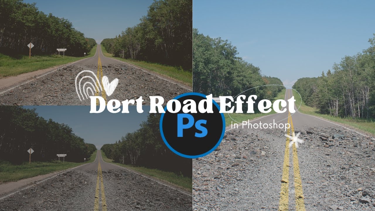 How to Dirt Road Effect in Photoshop [Photoshop Effect] - YouTube
