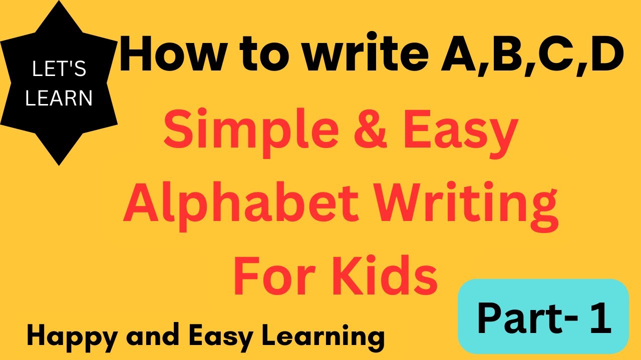 How to Write Letters for Children - Teaching Writing ABC for Preschool ...