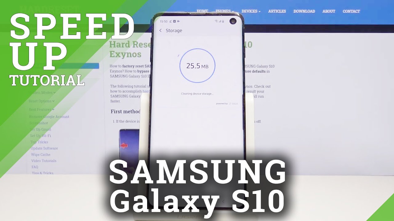 How to Clean Storage of SAMSUNG Galaxy S10 – Speed Up System - YouTube