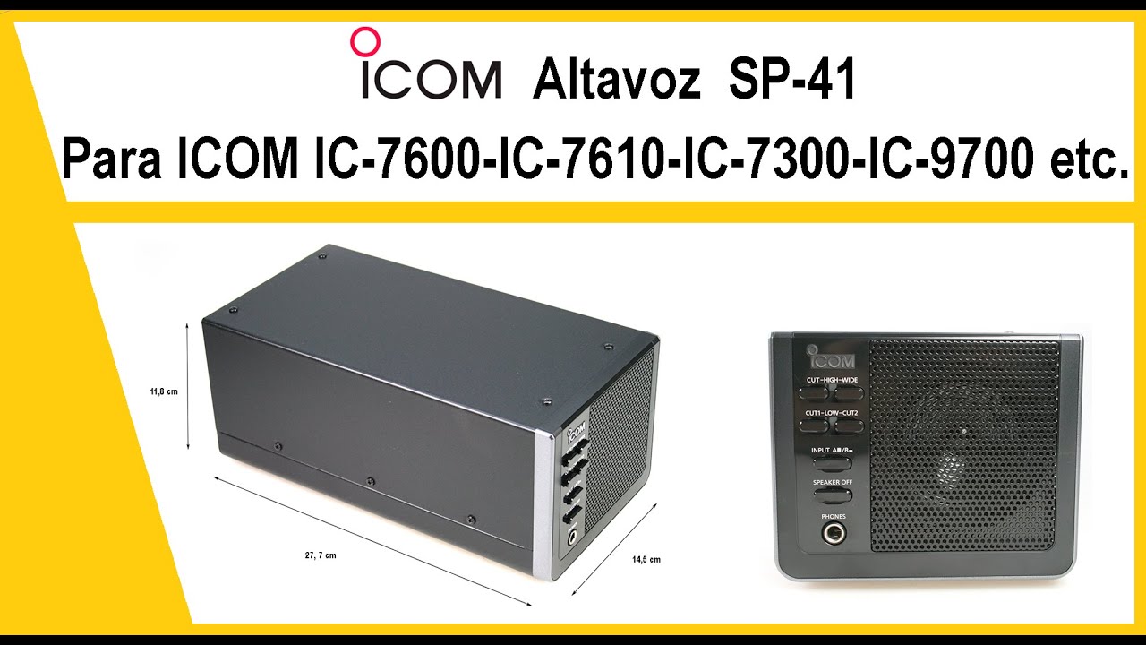 🔊 Icom SP-41 | El Mejor Altavoz para Radios Icom 🎙️ | Audio Claro y ...