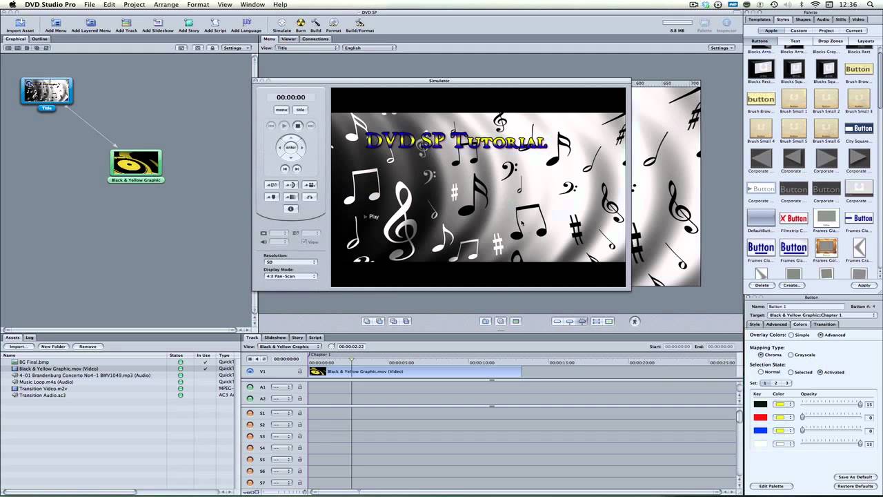 Dvd studio pro menu buttons - ulsdmondo
