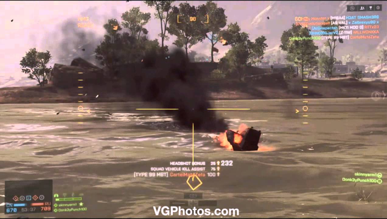 BF4 Blowing Up RHIB with Turret - YouTube