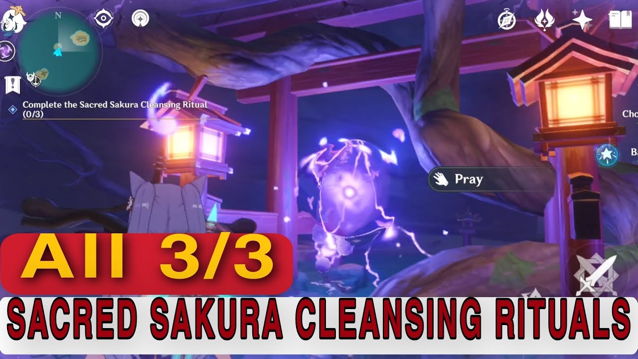 Complete The Sacred Sakura Cleansing Rituals All 3/3 - sacred cleansing ...