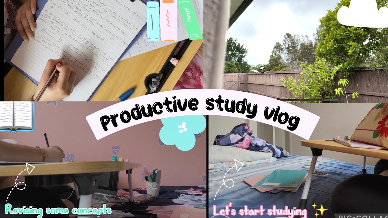 Productive Study Vlog As A Student 🩷 😅 My Study Routine As A Student ...