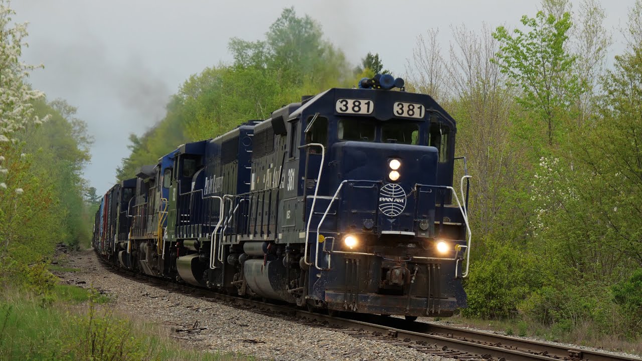MEC 381 leads WANM East from Carmel to Hermon 5/16/23 - YouTube