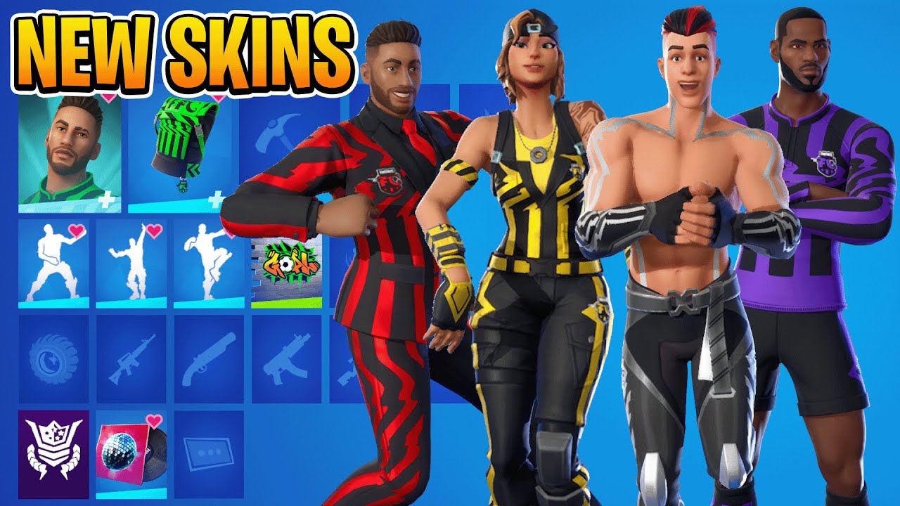 *NEW* Fortnite FFC Skins (Neymar, LeBron James, TheGrefg, Sparkplug ...