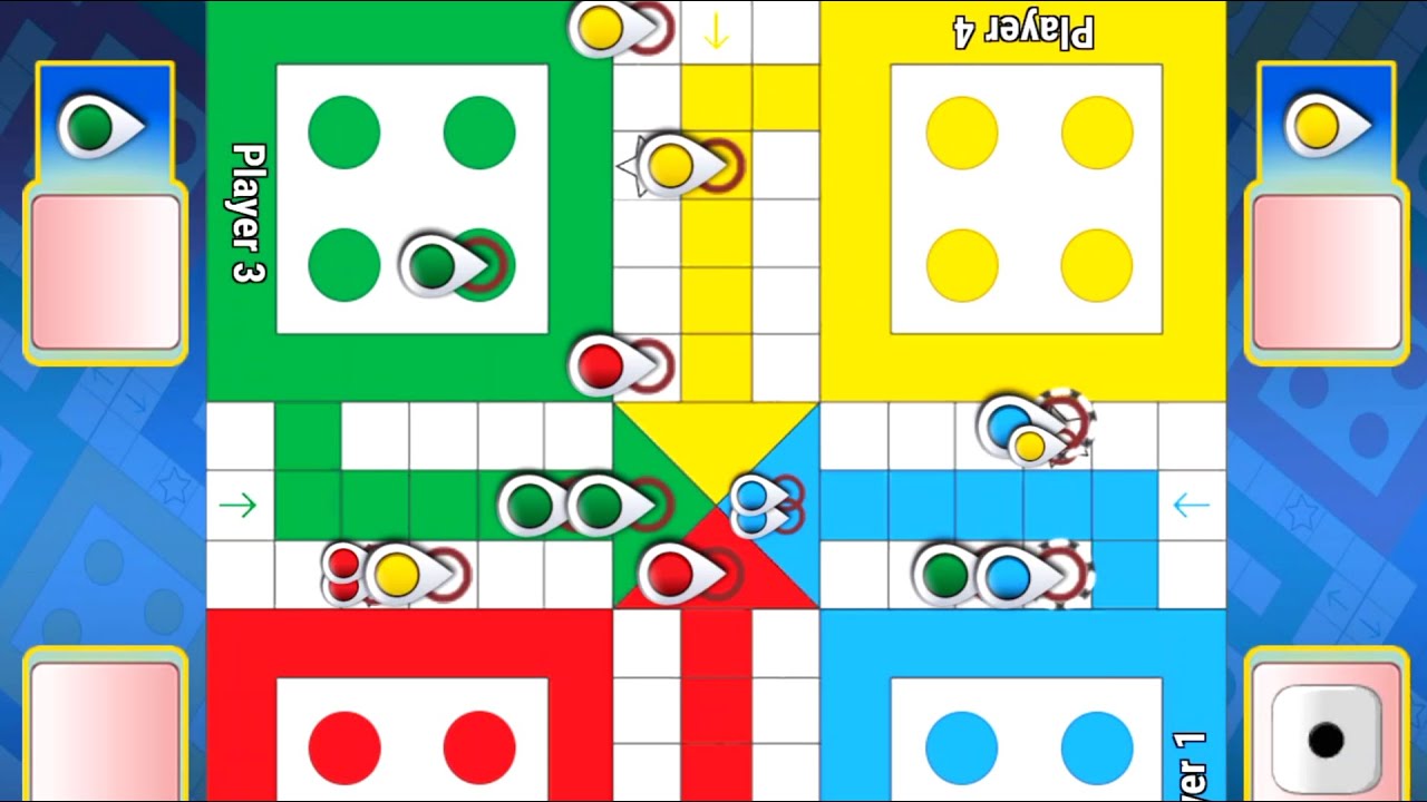 Ludo game in 4 players | Ludo king 4 players | Ludo gameplay - YouTube