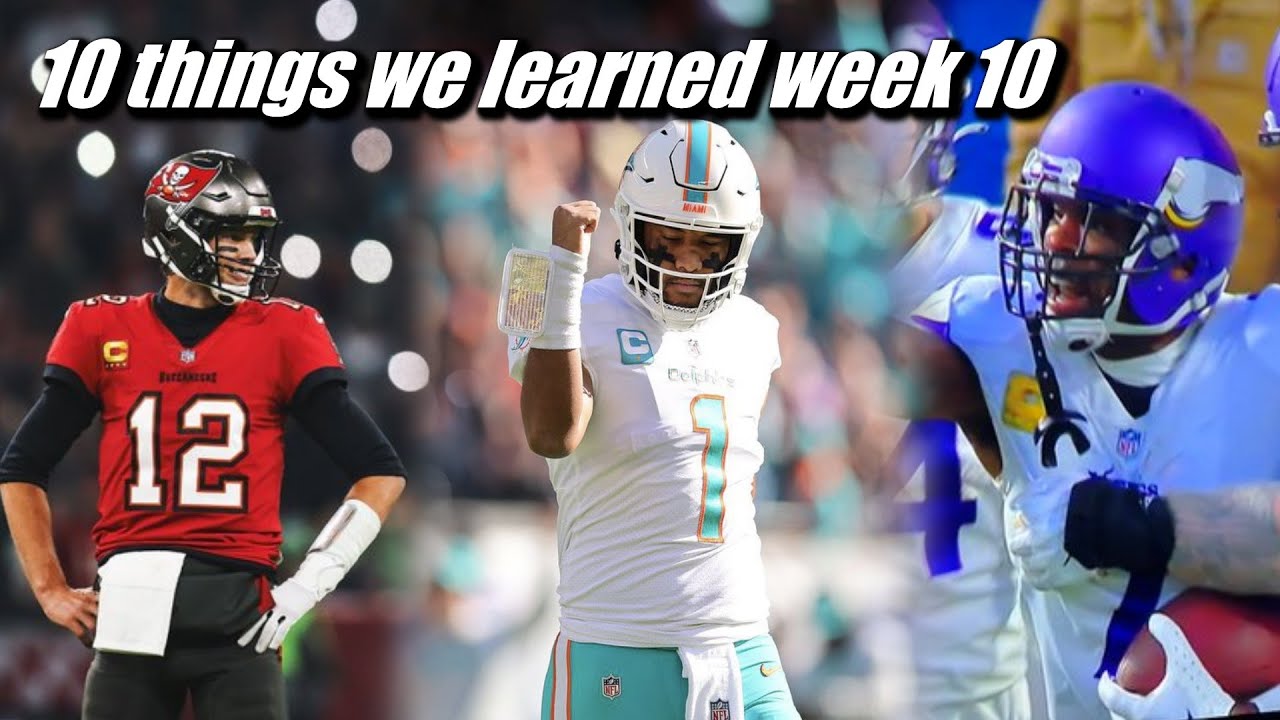 10 Things We Learned About the NFL in Week 10 - YouTube