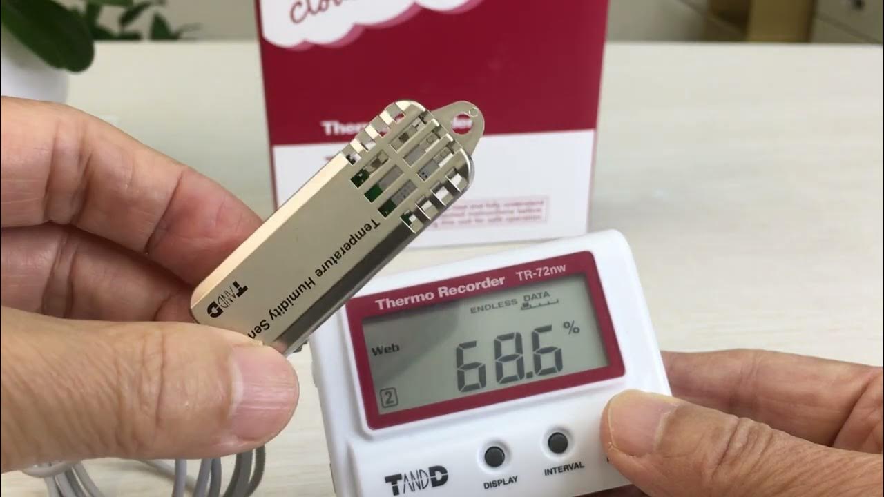 Introducing Features of high accuracy of TandD TR-72nw-S temperature humidity data logger. - YouTube