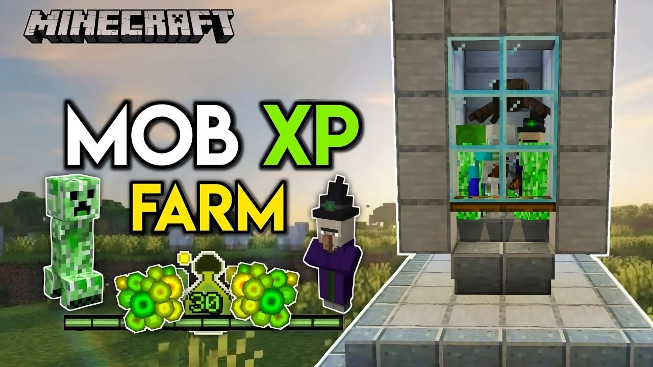 10 MOST USED MOB XP FARM IN MINECRAFT FUN - YouTube