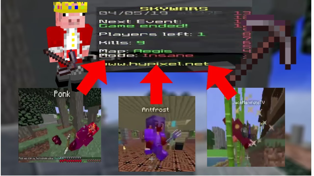 Technoblade Pickaxe Killstreak Montage! - YouTube