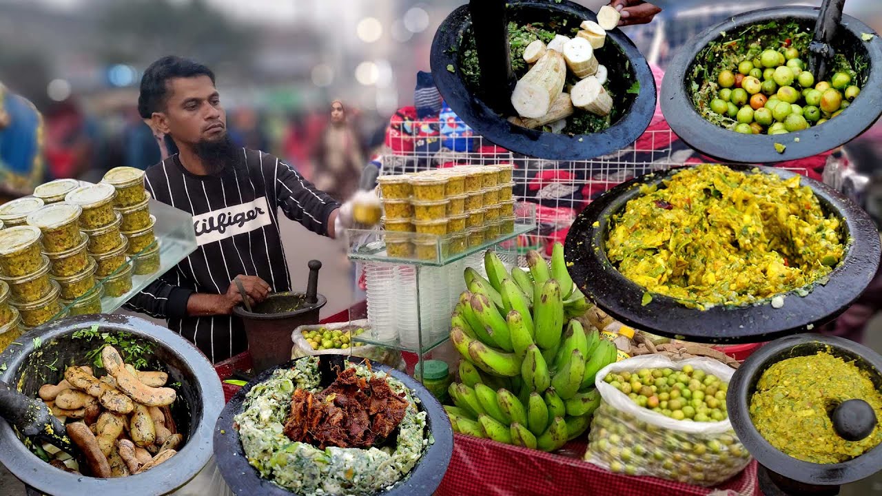 Extremely Tasty Green Banana Recipe Mix Fruits Vorta🔥Extremely Knife ...