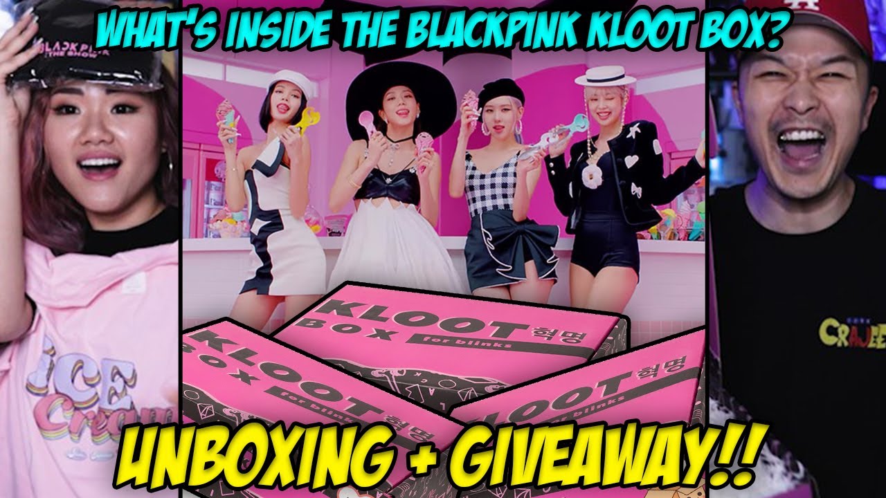 BLACKPINK Merch KLOOT BOX Unboxing + GIVEAWAY!! - YouTube