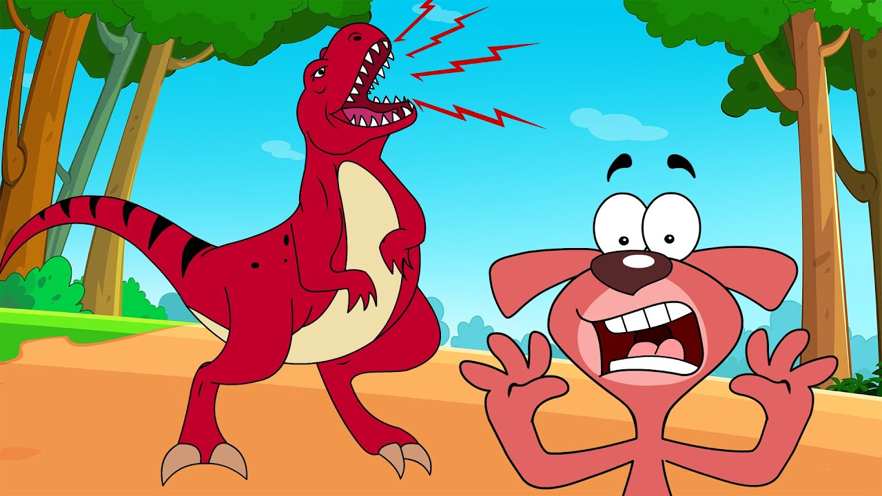 Rat A Tat - T-Rex Dinosaur Age Time Travel - Funny Animated Cartoon ...