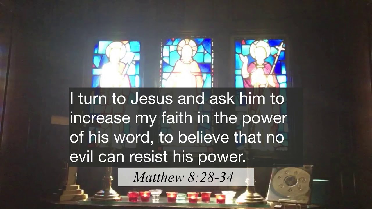 Morning Meditation - Matthew 8:28-34 - YouTube