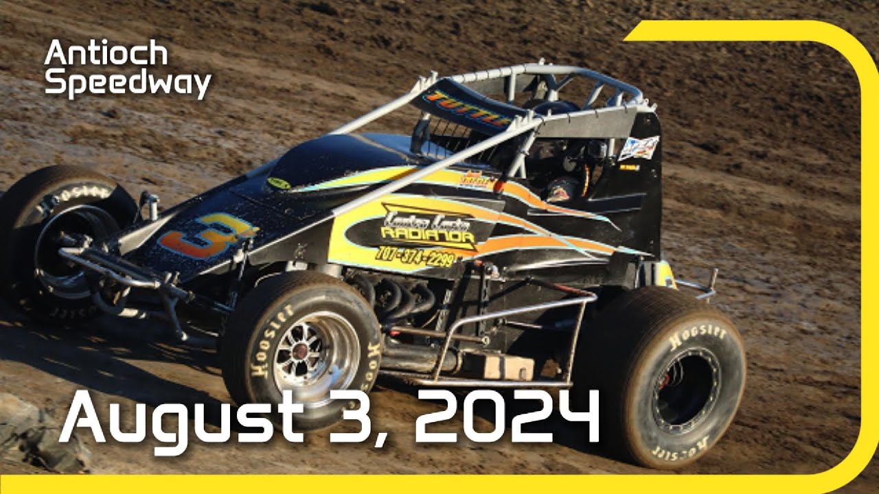 August 3, 2024 Antioch Speedway Onboard Camera with #3F Wingless Sprint ...