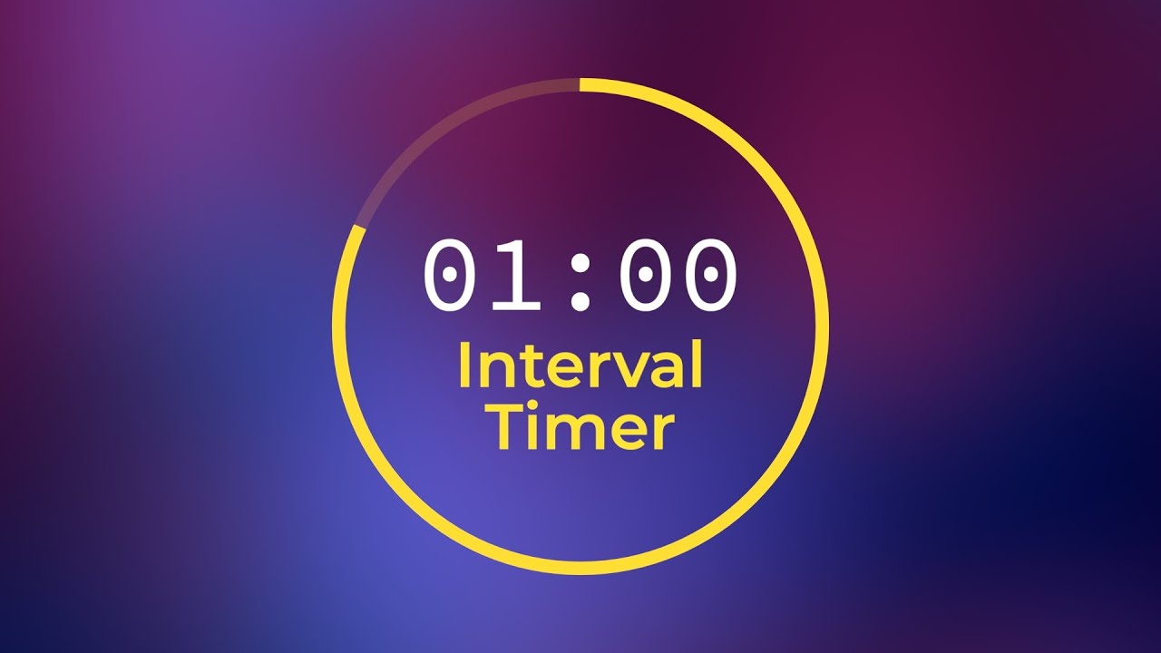 1 Minute Interval Timer 🔔 10 hours (no music) - YouTube