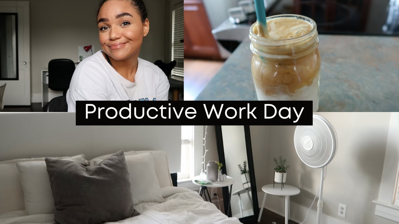 VLOG: Productive Work Day At Home - YouTube
