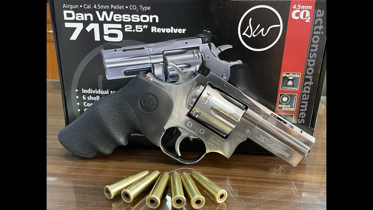 177 Caliber Airgun ASG Dan Wesson 2.5" CO2 BB Revolver – Full Metal ...