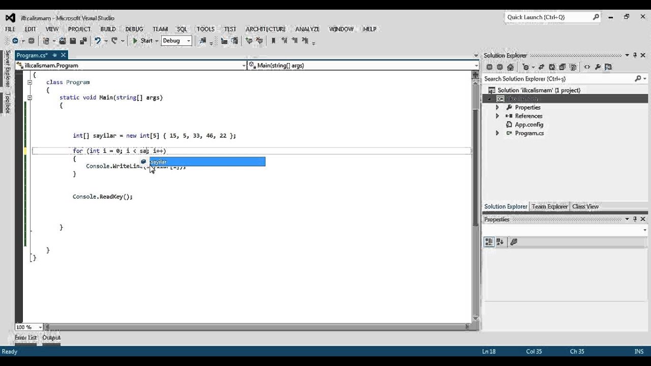Csharp Dersleri - C# Diziler (Array)| Ders - 18 - YouTube