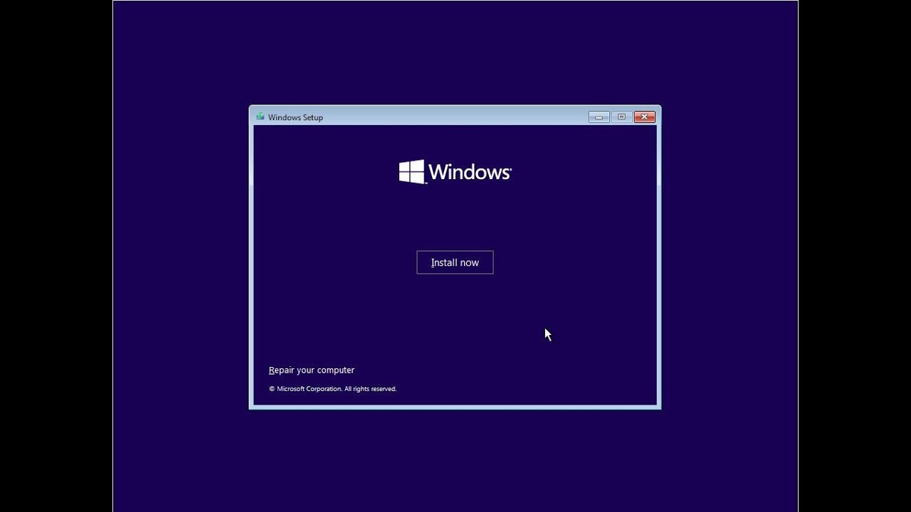 Windows 10 Installation Process - YouTube