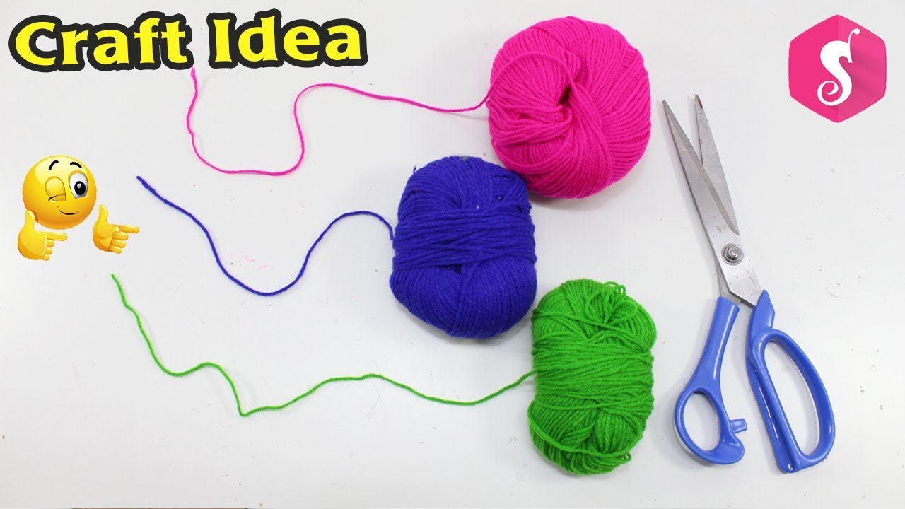 Wool & Cardboard Craft Idea By Sonali Creations / Wall Decor Idea 2018 ...