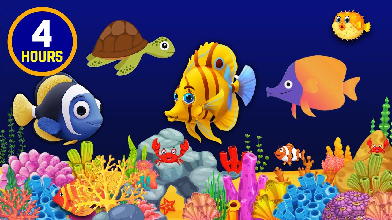 Lullaby for Babies to go to sleep fish aquarium ♫ fish lullaby 8 hour ...