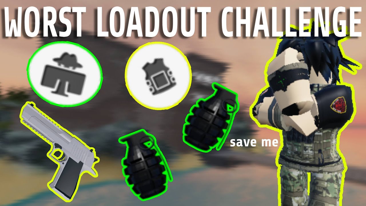 Using the WORST Loadout on the WORST MAP Challenge [Roblox Entry Point ...