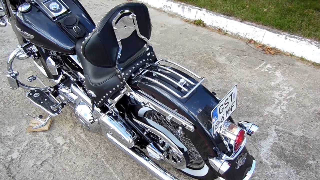 Harley Davidson Softail Heritage Deluxe - super - YouTube