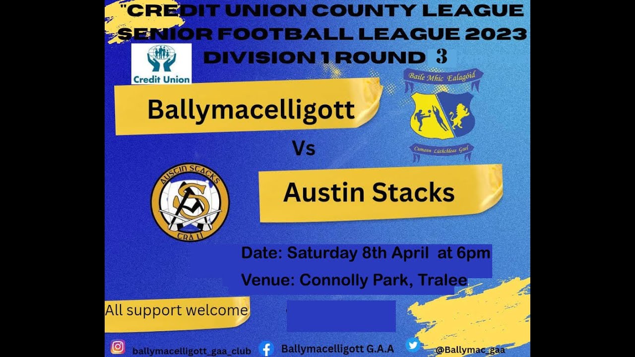 Austin Stacks V Ballymac - YouTube