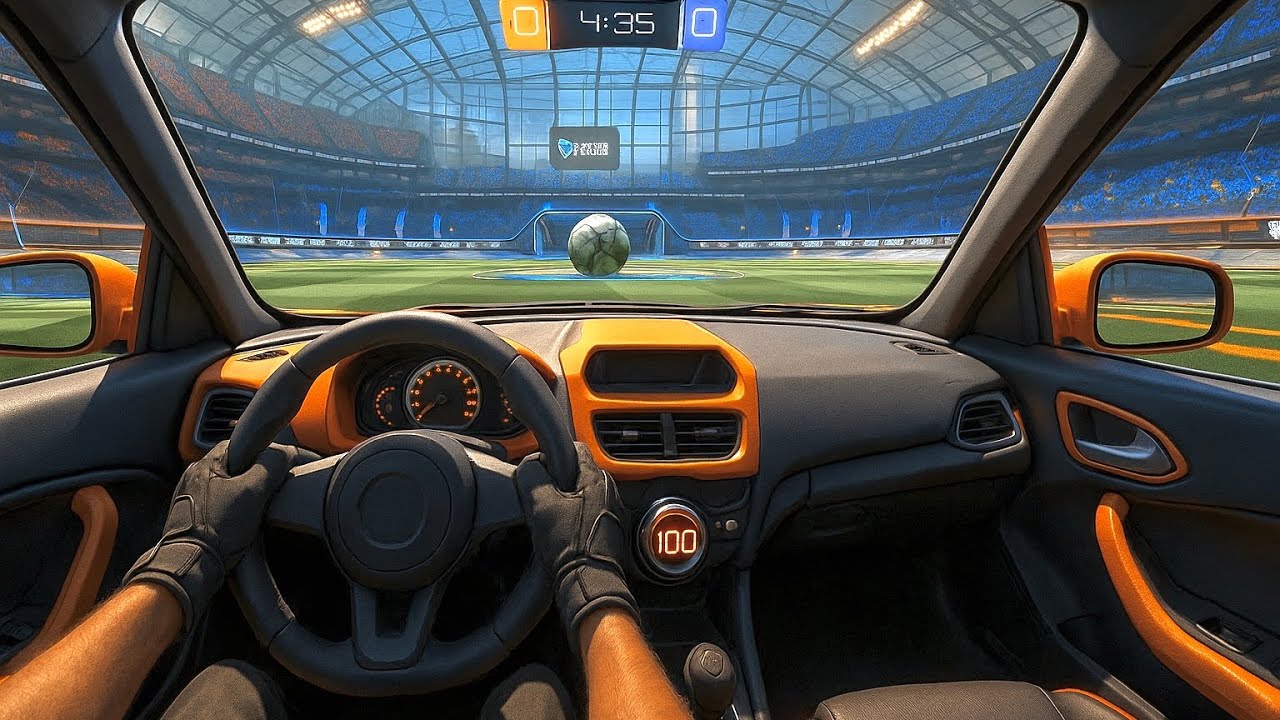 I played Rocket League in FIRST PERSON! - YouTube