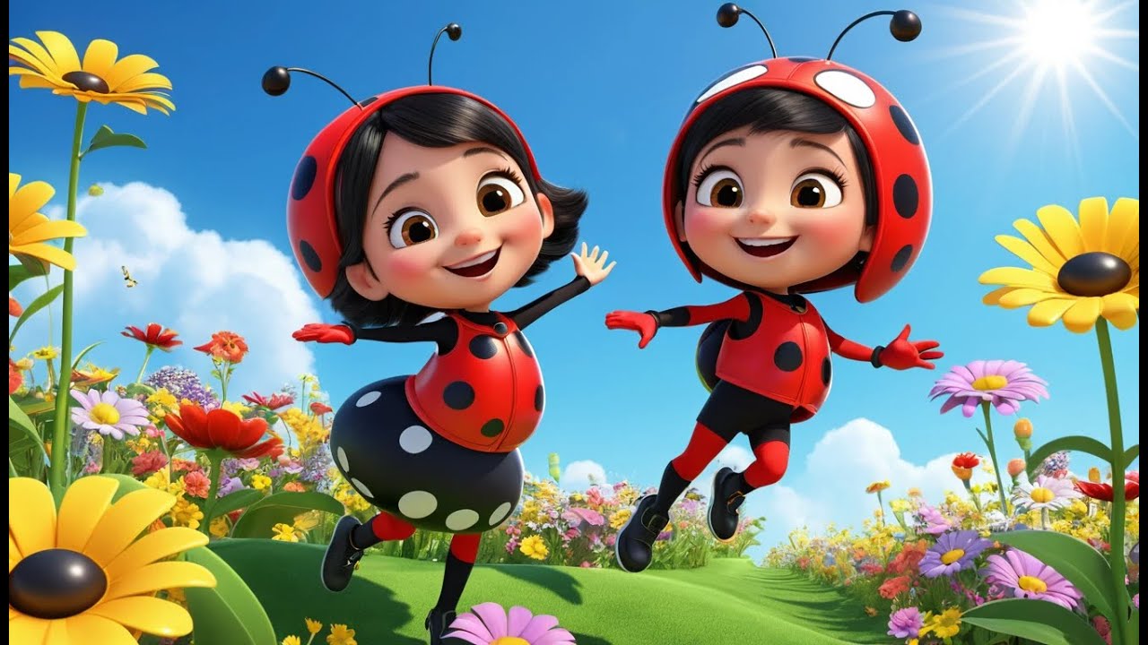 Itsy Bitsy Ladybug | Fun Bug Song for Kids | Interactive Insect Rhyme ...