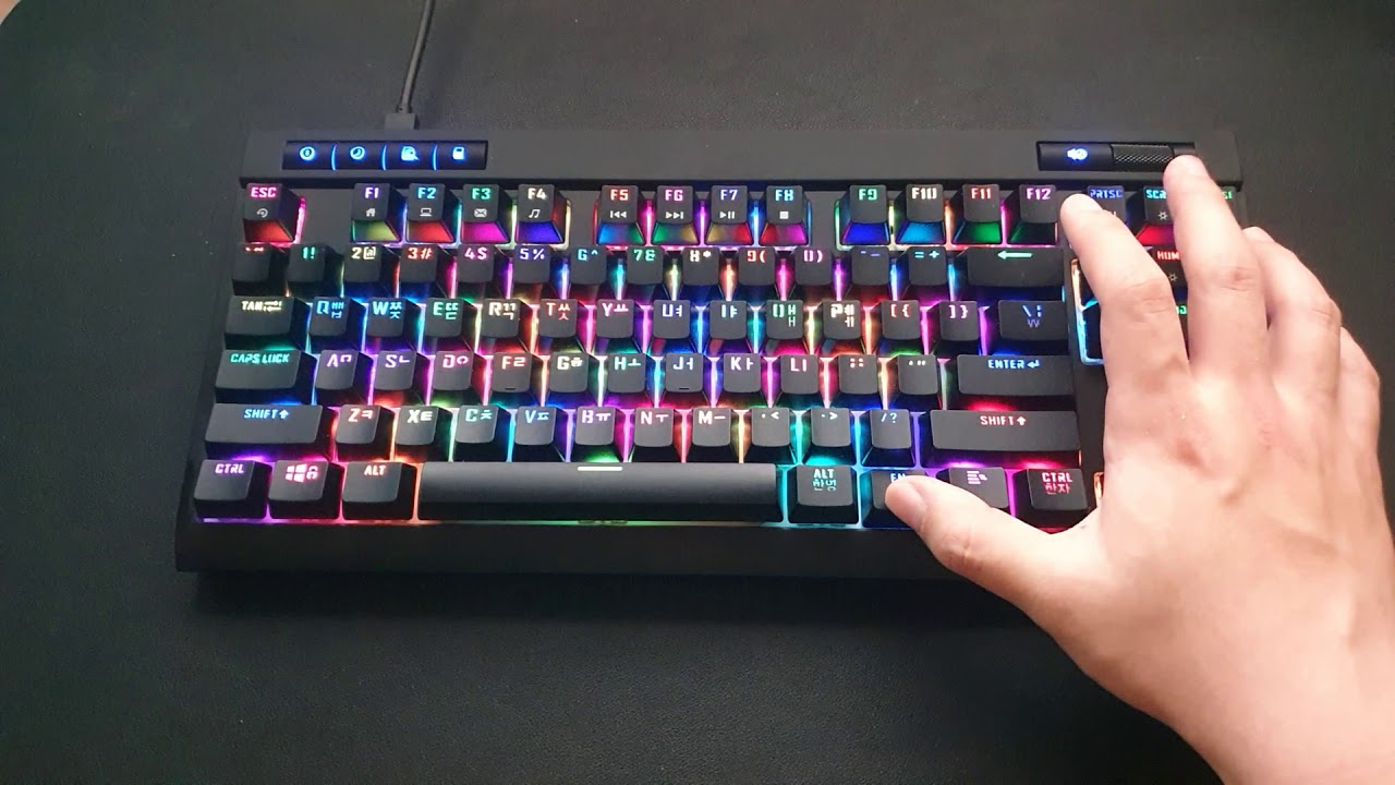 몬스타기어 MK87 RGB - YouTube