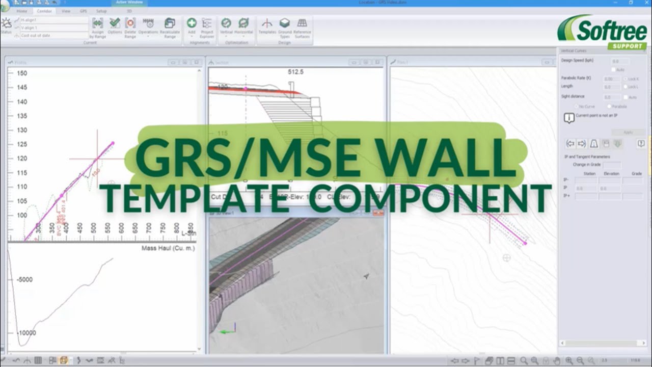 GRS/MSE Wall Template Component - RoadEng Version 11 - YouTube