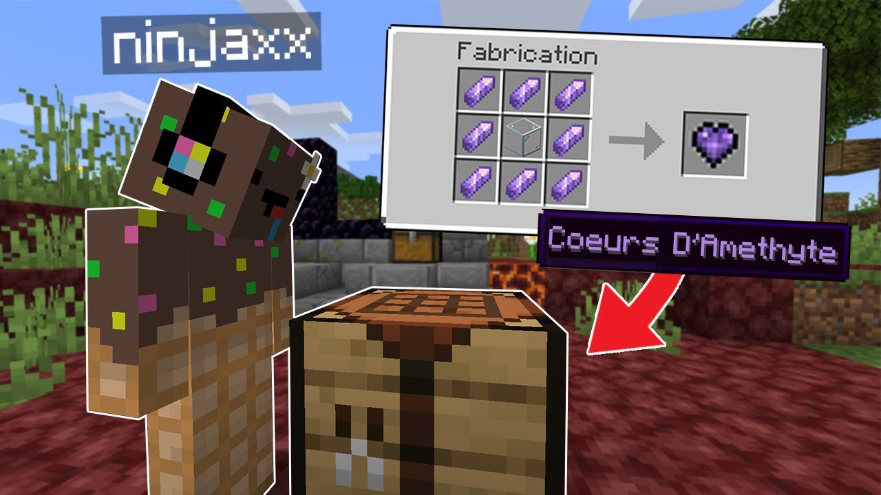 J'ai ajouté des Cœurs Custom sur Minecraft.. (trop stylé) - YouTube