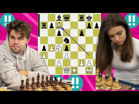 Master classic chess game, Magnus Carlsen vs Anna Cramling - YouTube