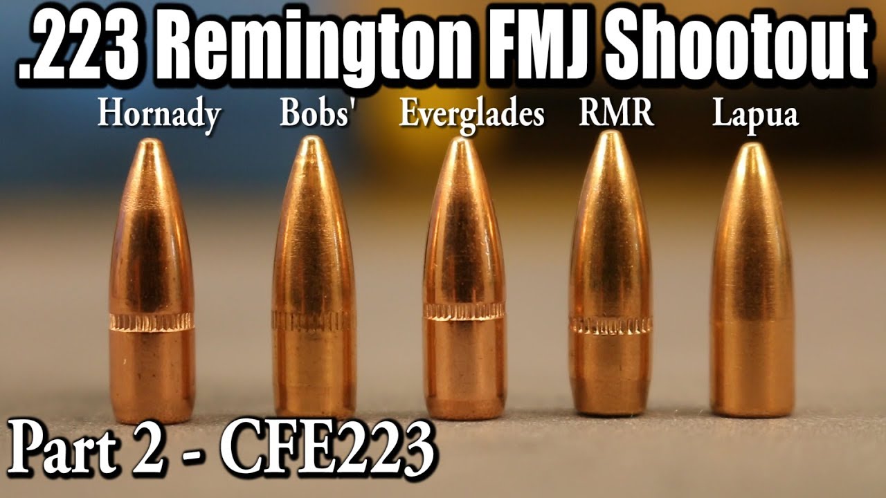 .223 Remington FMJ Shootout - Part 2 - CFE223 - YouTube