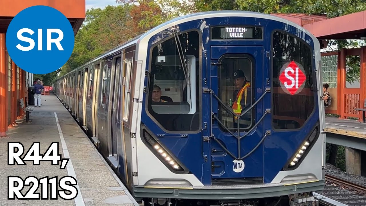 Staten Island Railway: R44 & R211S Local, Express trains @ Eltingville ...