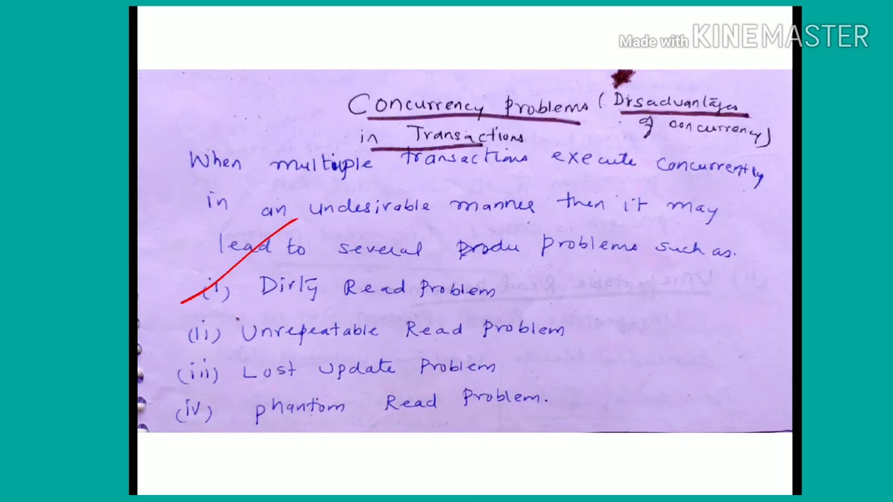 Lost Update Problem - lecture141/ DBMS - YouTube