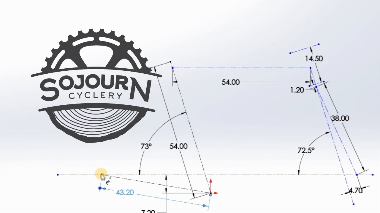 Sojourn Cyclery Building Tutorials - Episode 2: Drawing the Frame - YouTube