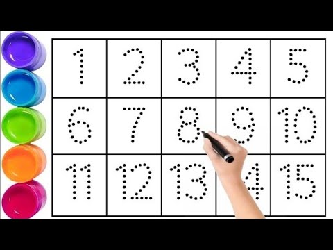 Counting stars | Learning shapes and numbers | Learn to counting 1 to ...