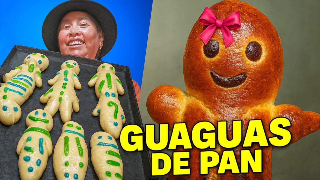 MUÑECOS de PAN mi receta para hacer las GUAGUAS de PAN - YouTube