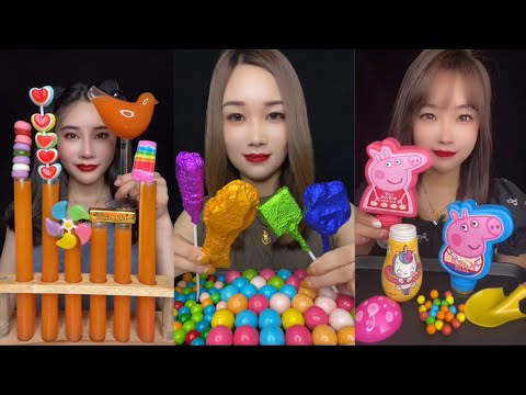 ASMR 🍹 DRINK SOFT DRINK, COLORFUL, DELICIOUS CANDIES#asmr #mukbang # ...