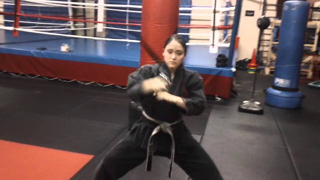 Hit your side and circle up (strike) with Nunchaku with Sensei Dru ...