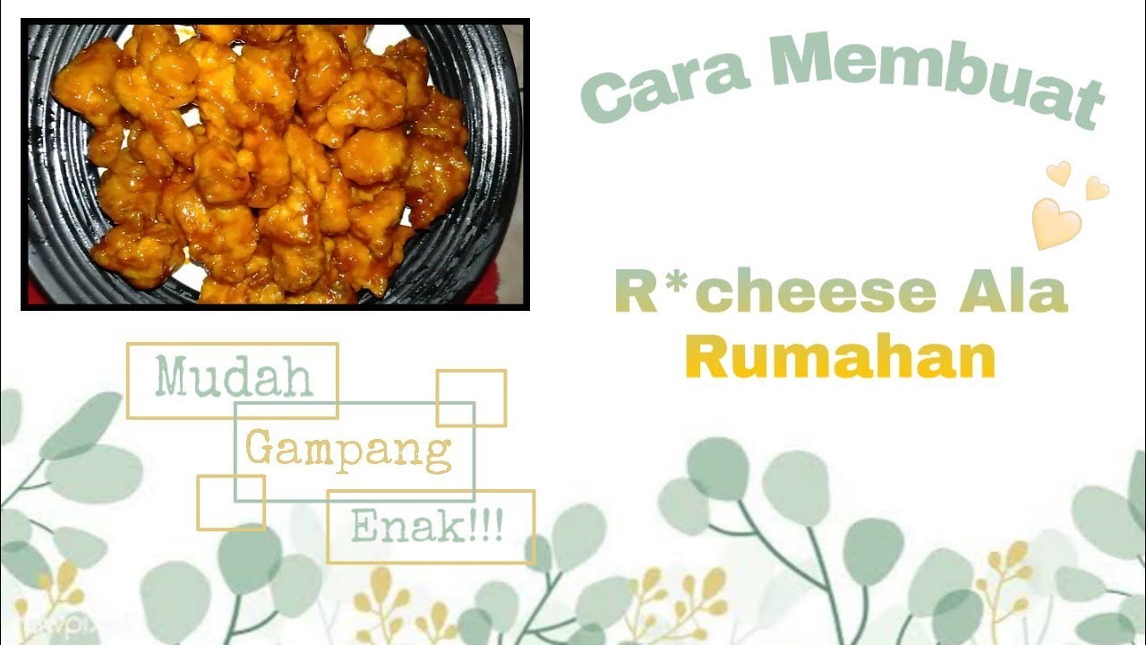 RESEP MAKANAN Part 2 - R*cheese Ala Rumahan | MASAKAN SIMPLE - YouTube