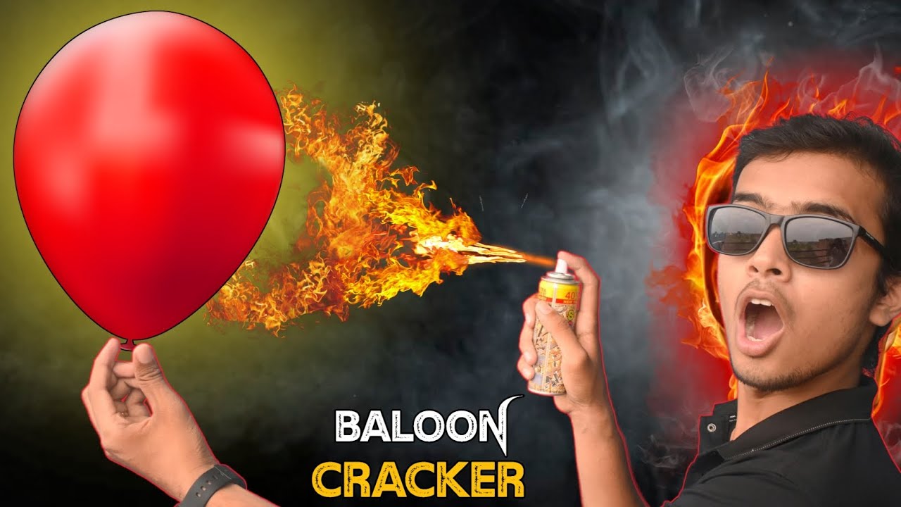 Make Cracker With SnowSpray & Baloon 🧨 | Diwali Crackers | Diwali ...